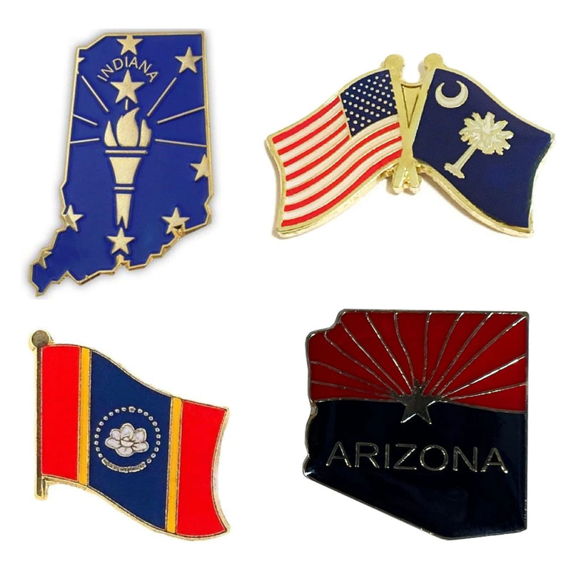 World Flag Pins | Single, Double, and Custom Pins