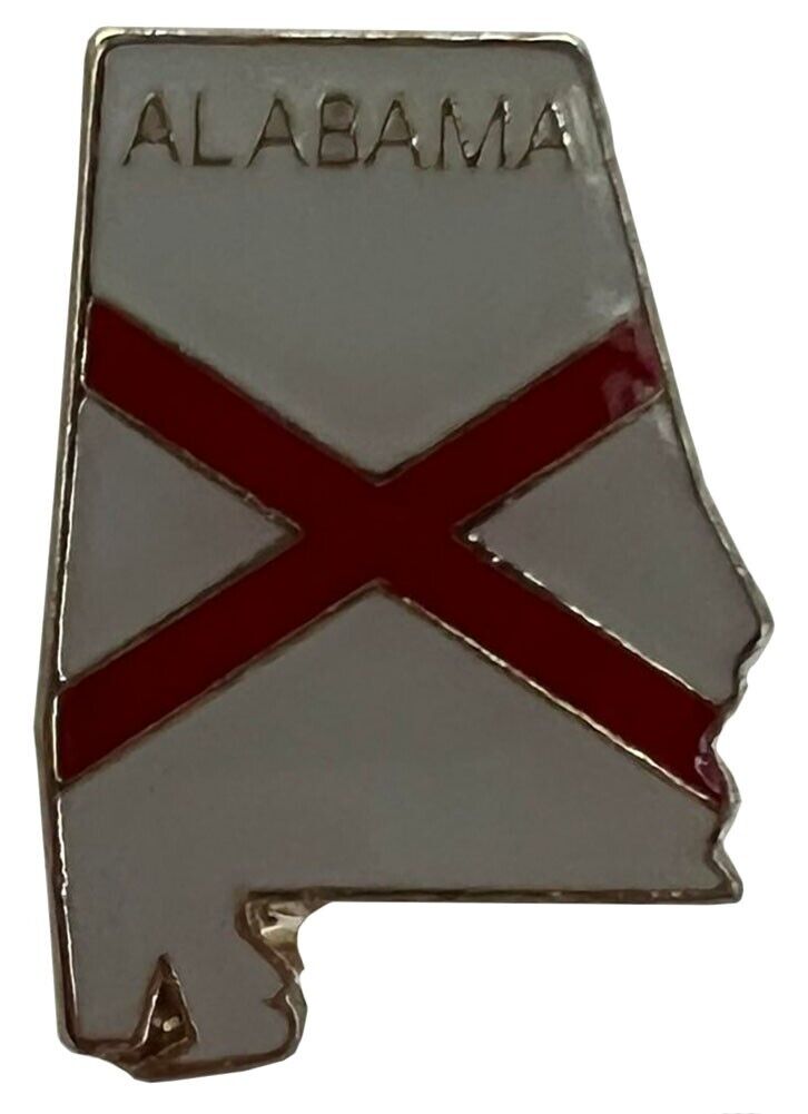 Alabama flag lapel pin, state map pins on sale| World Flag Pins