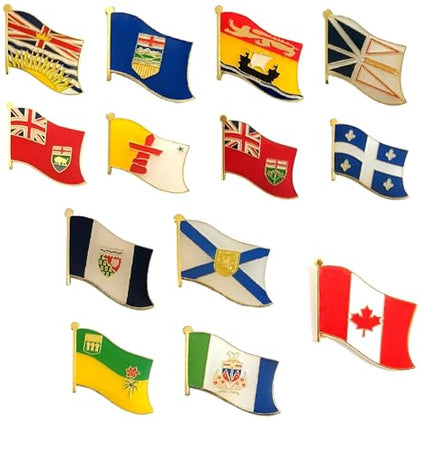 Canadian Provinces | World Flag Lapel Pin Set | World Flag Pins