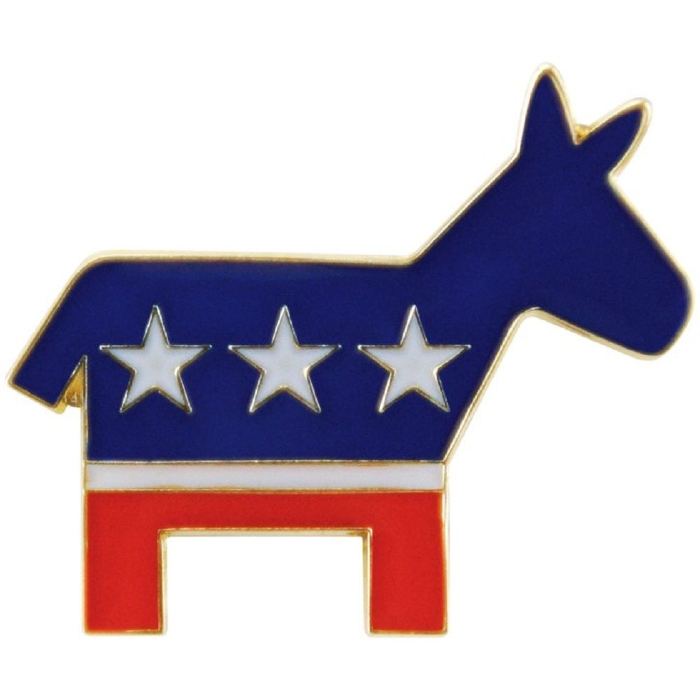 Democratic Donkey Lapel Pin, Democratic pins | World Flag Pins