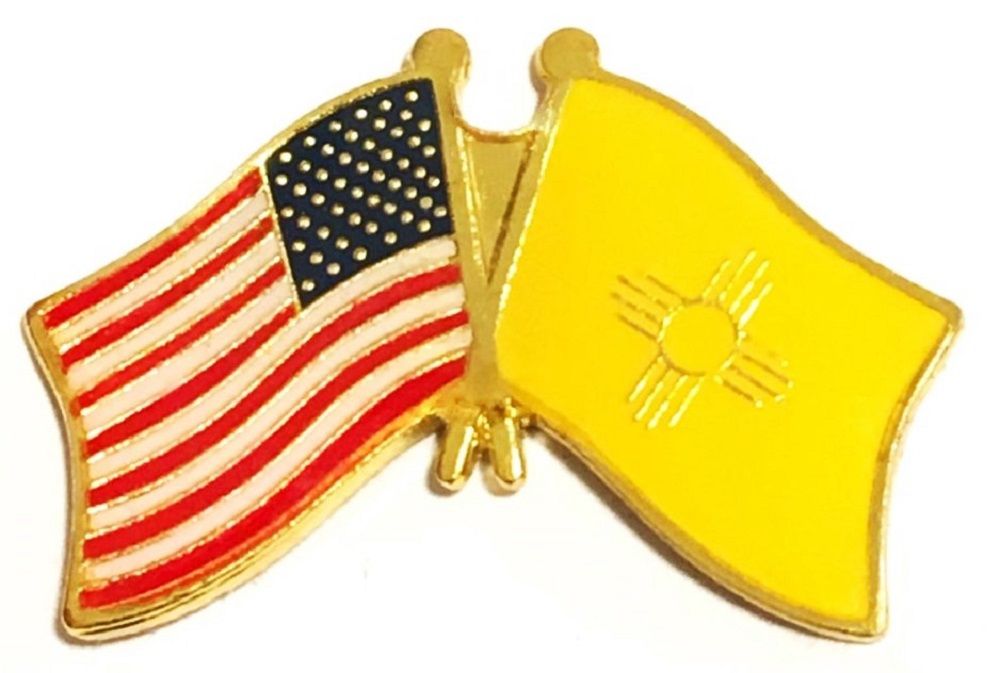 New Mexico | State Double Flag Pin | World Flag Pins