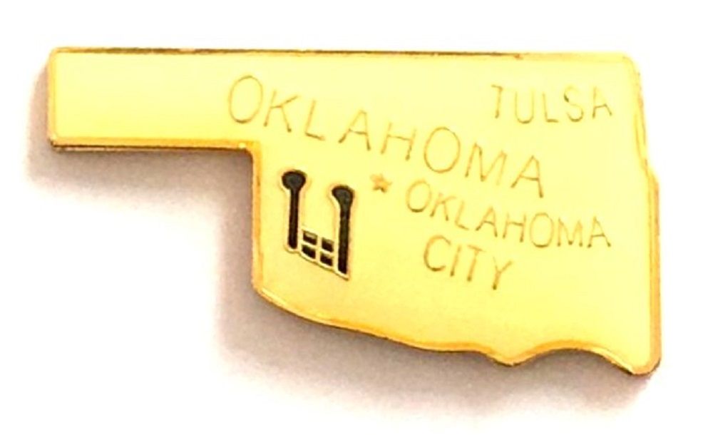 Oklahoma | Flag Lapel Pin | State Single Map Pins for Sale | World Flag ...