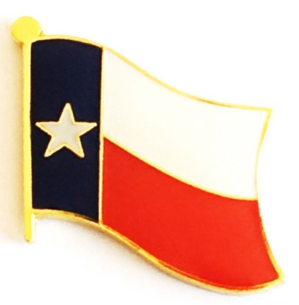 Texas flag lapel pin, state single and double flag pins on sale| World ...