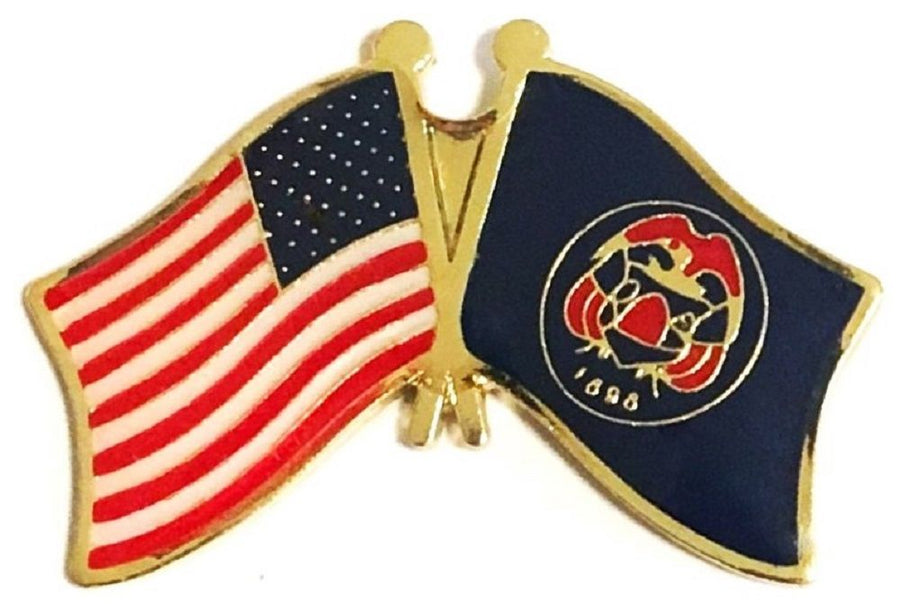 Utah | State Double Flag Pin | World Flag Pins