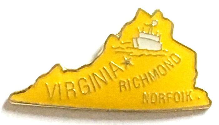 Virginia | Flag Lapel Pin | State Single Map Pins for Sale | World Flag ...